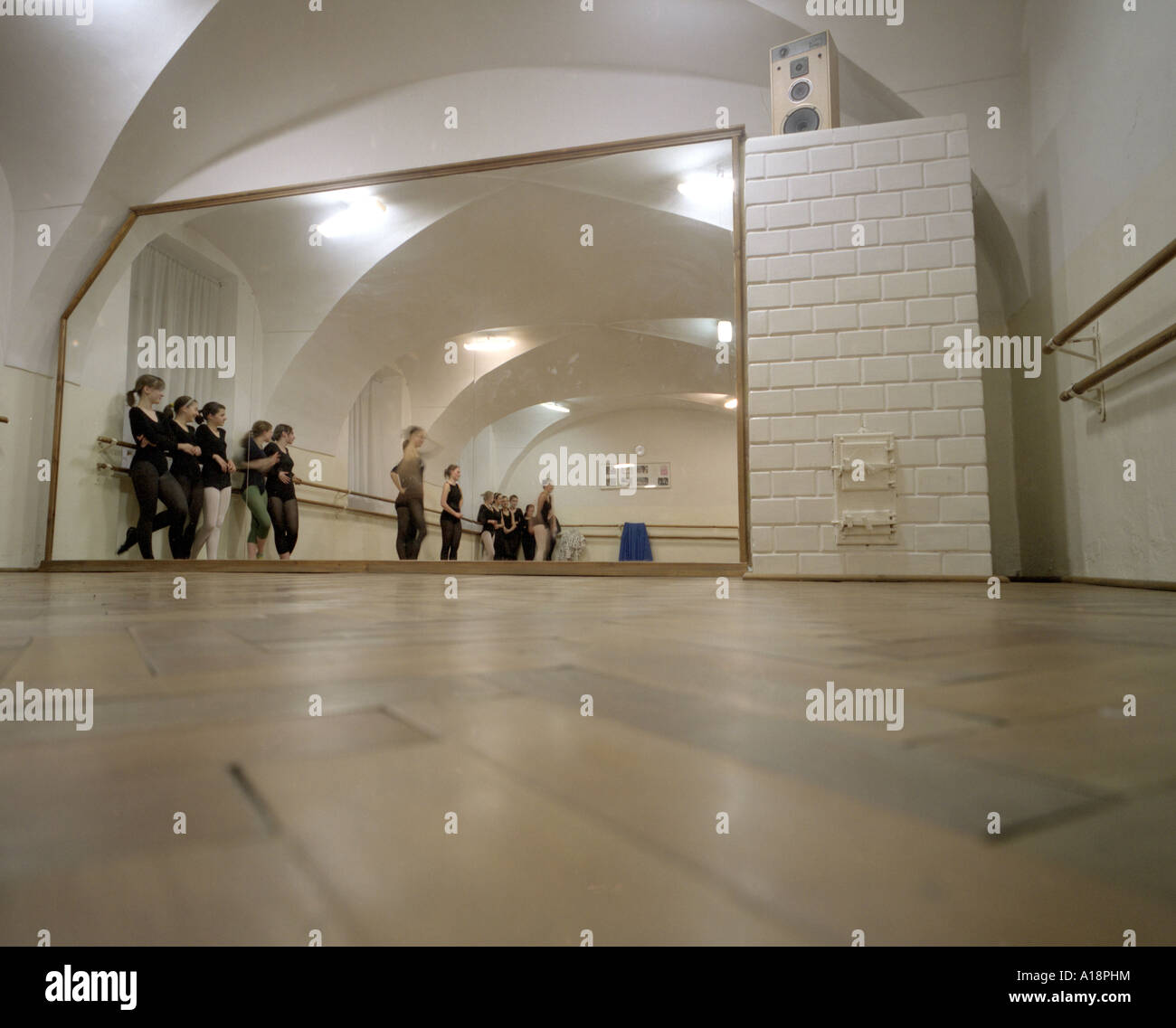 Young ballet dancers from Poland training at dance workshops in Lublin ...