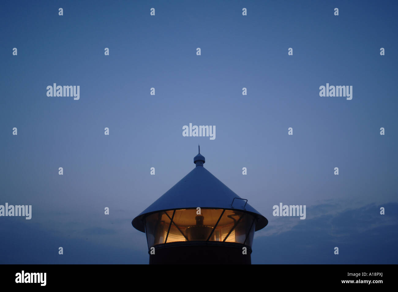 A moody image of a lighthouse at Aalborg in Denmark Stock Photo - Alamy