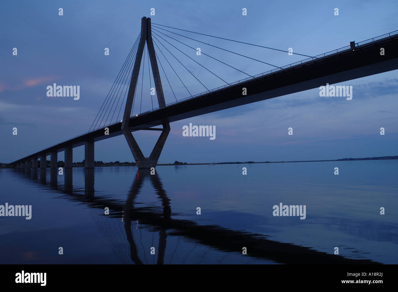 Faro Bridge between Sjaelland and Falster islands in Denmark Stock ...