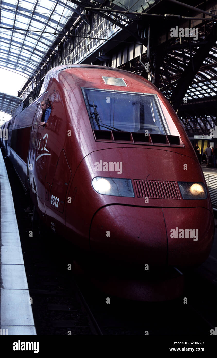 Thalys high-speed Express passenger train, Cologne, North Rhine ...