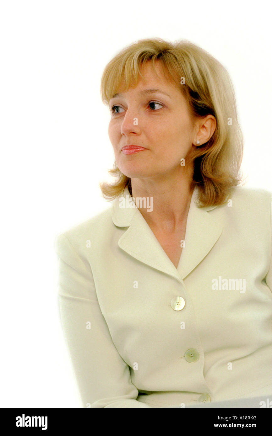 A portrait of an efficient looking business woman Stock Photo - Alamy