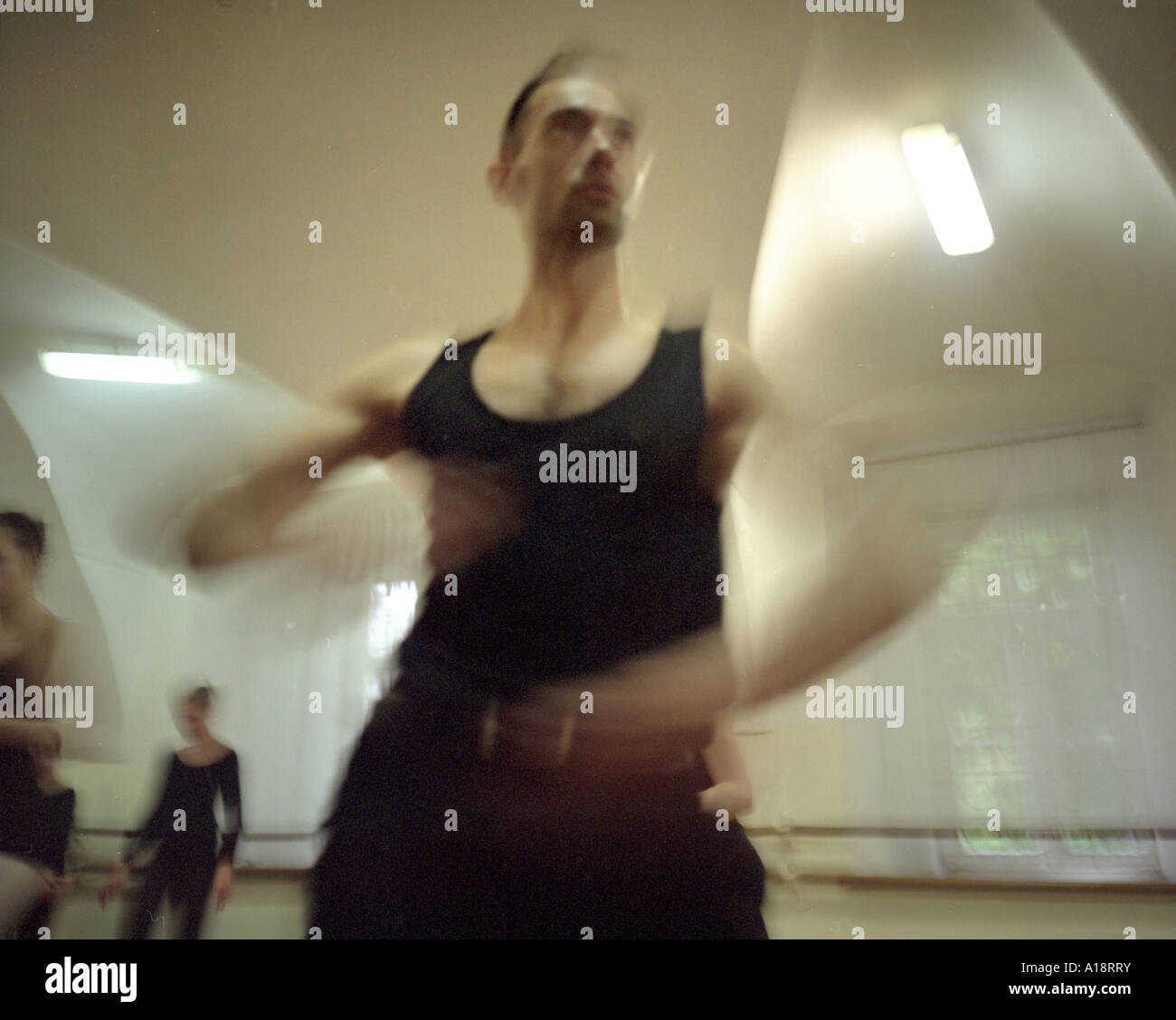 Ballet dancer from Poland training at workshops at Lublin Ballet ...