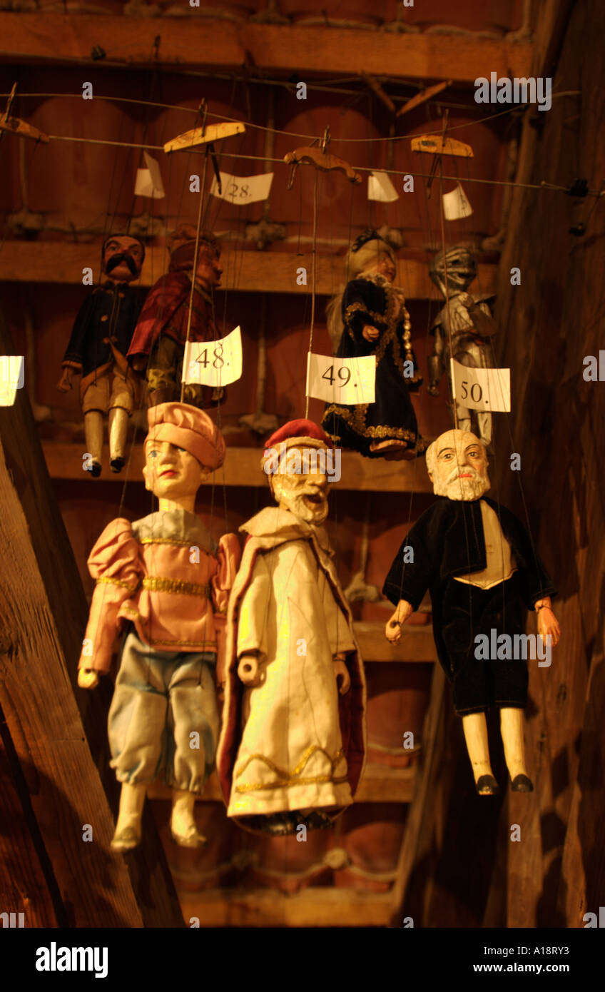 The Marionette Museum in the town of Cesky Krumlov Czech Republic ...