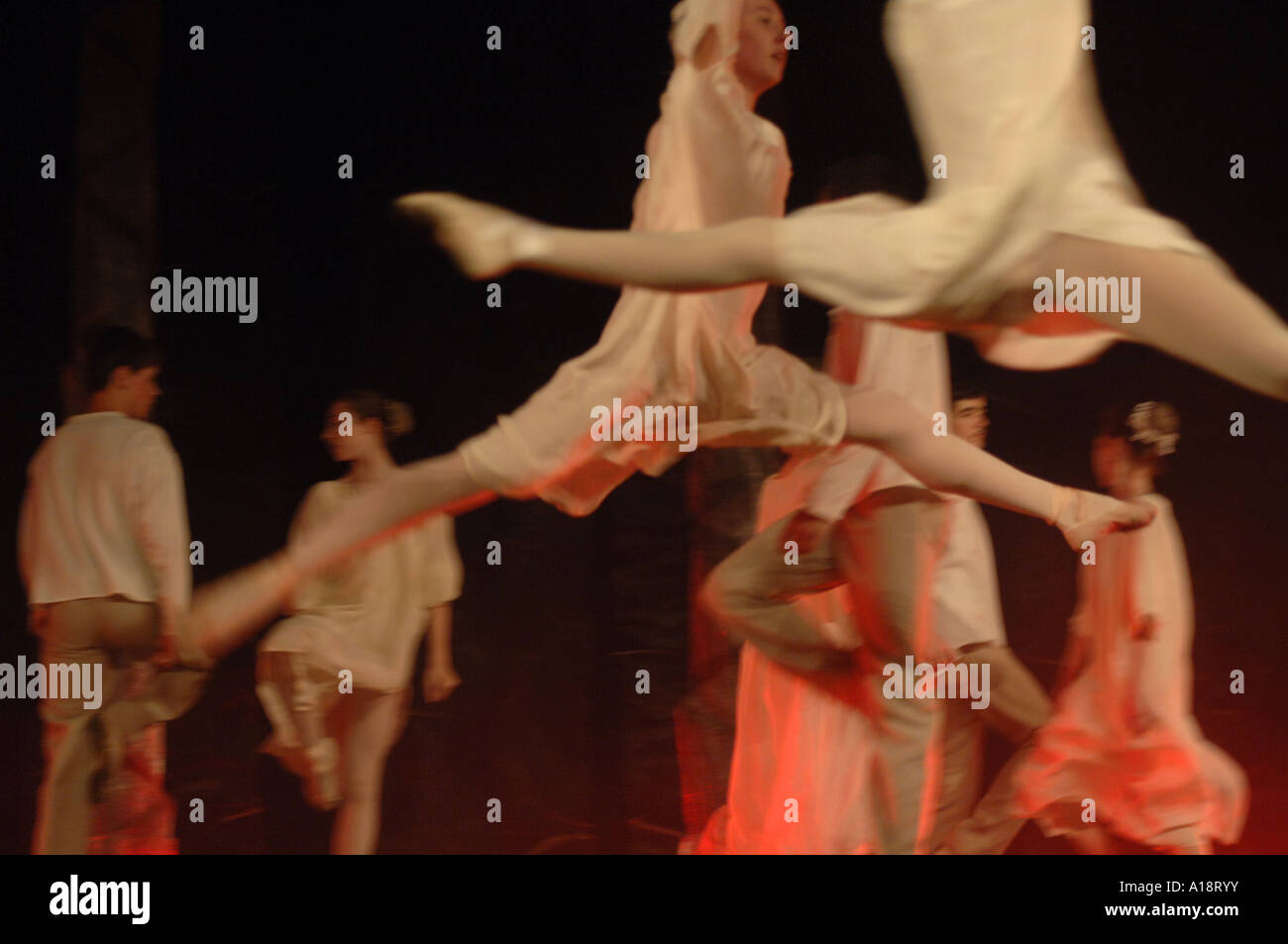 Young ballet dancers from Ukraine in concert at a performance at Lublin ...