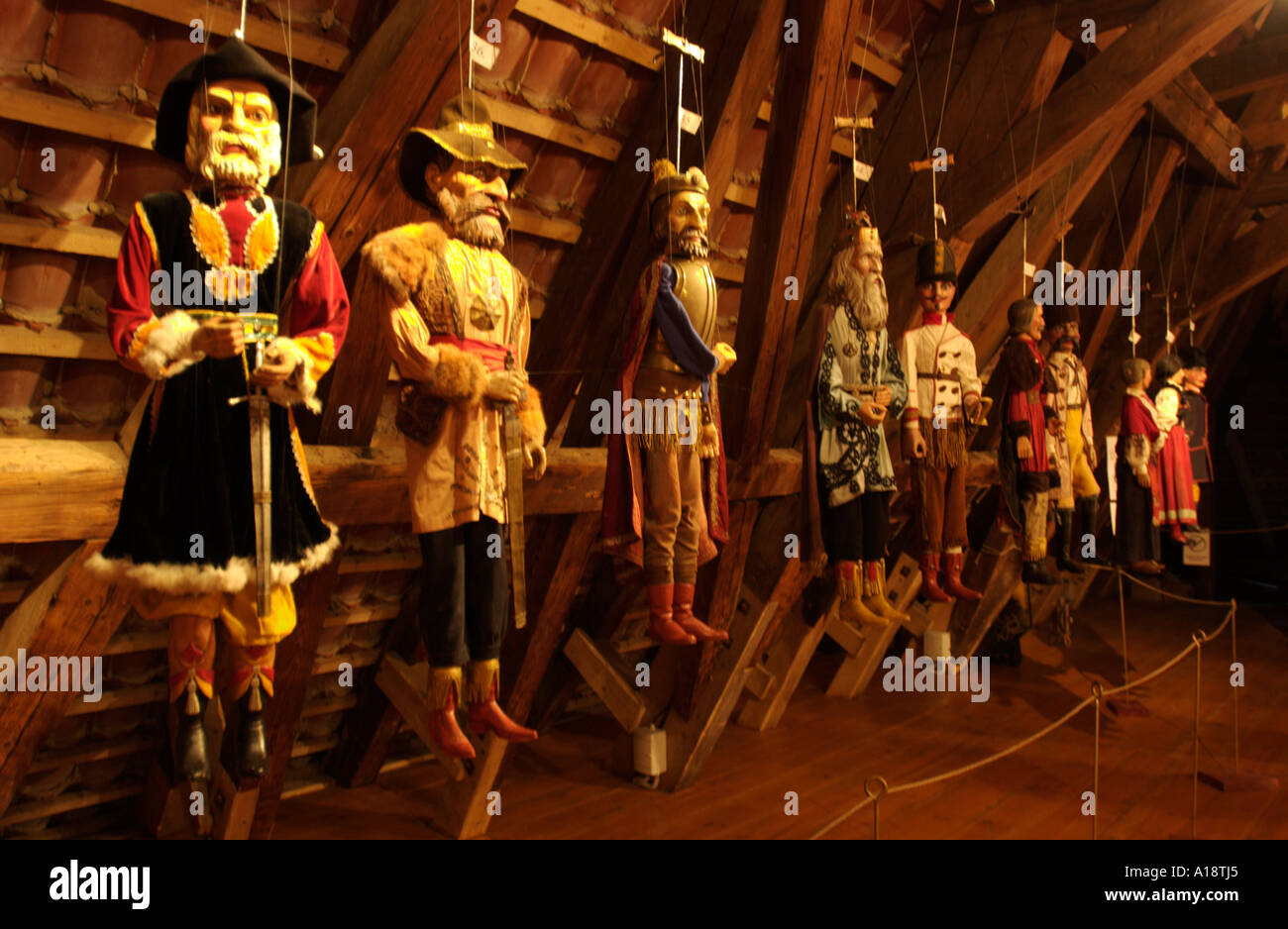 The Marionette Museum in the town of Cesky Krumlov Czech Republic ...