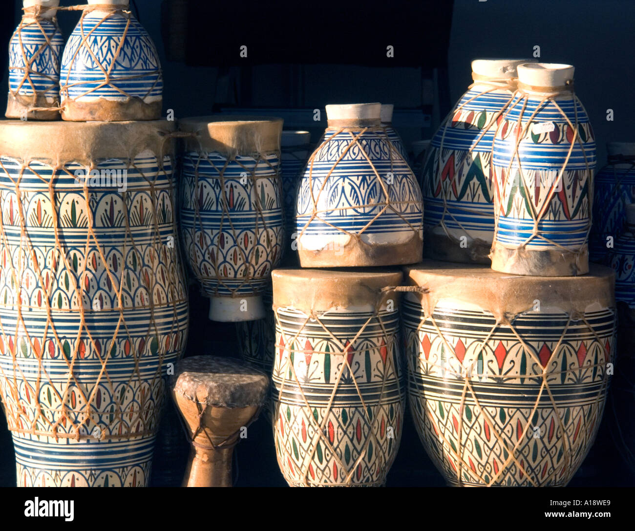 African drums on sale at puerto banus hi-res stock photography and ...