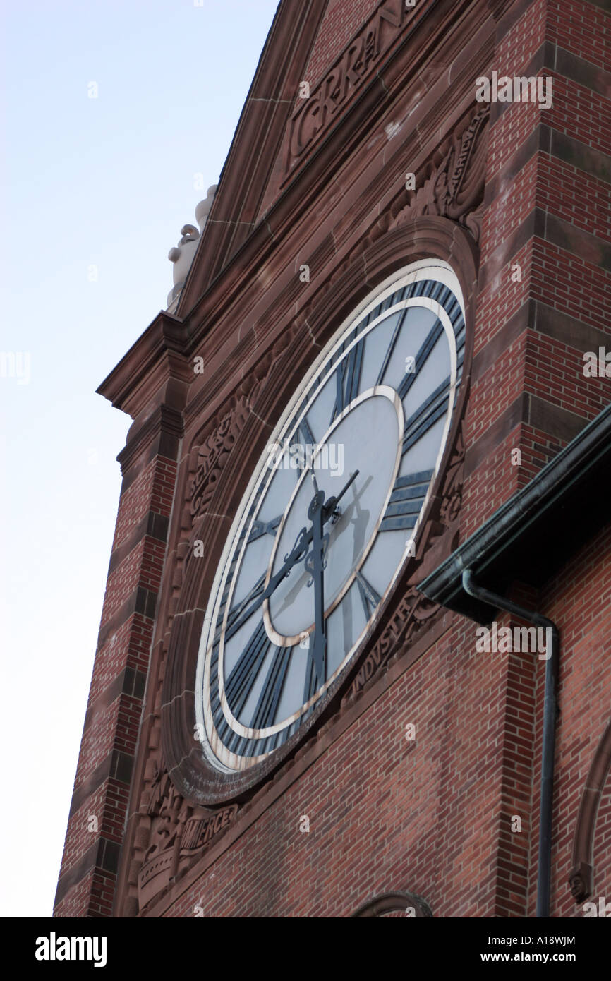 Giant Clock on Jersey City Railroad Station Stock Photo - Alamy