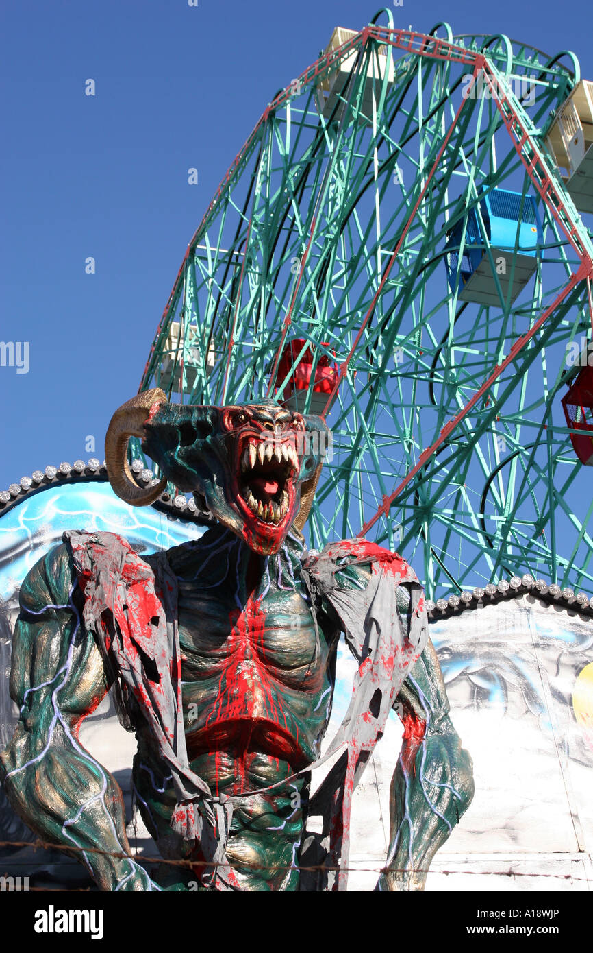 Fun House Demon Stock Photo - Alamy