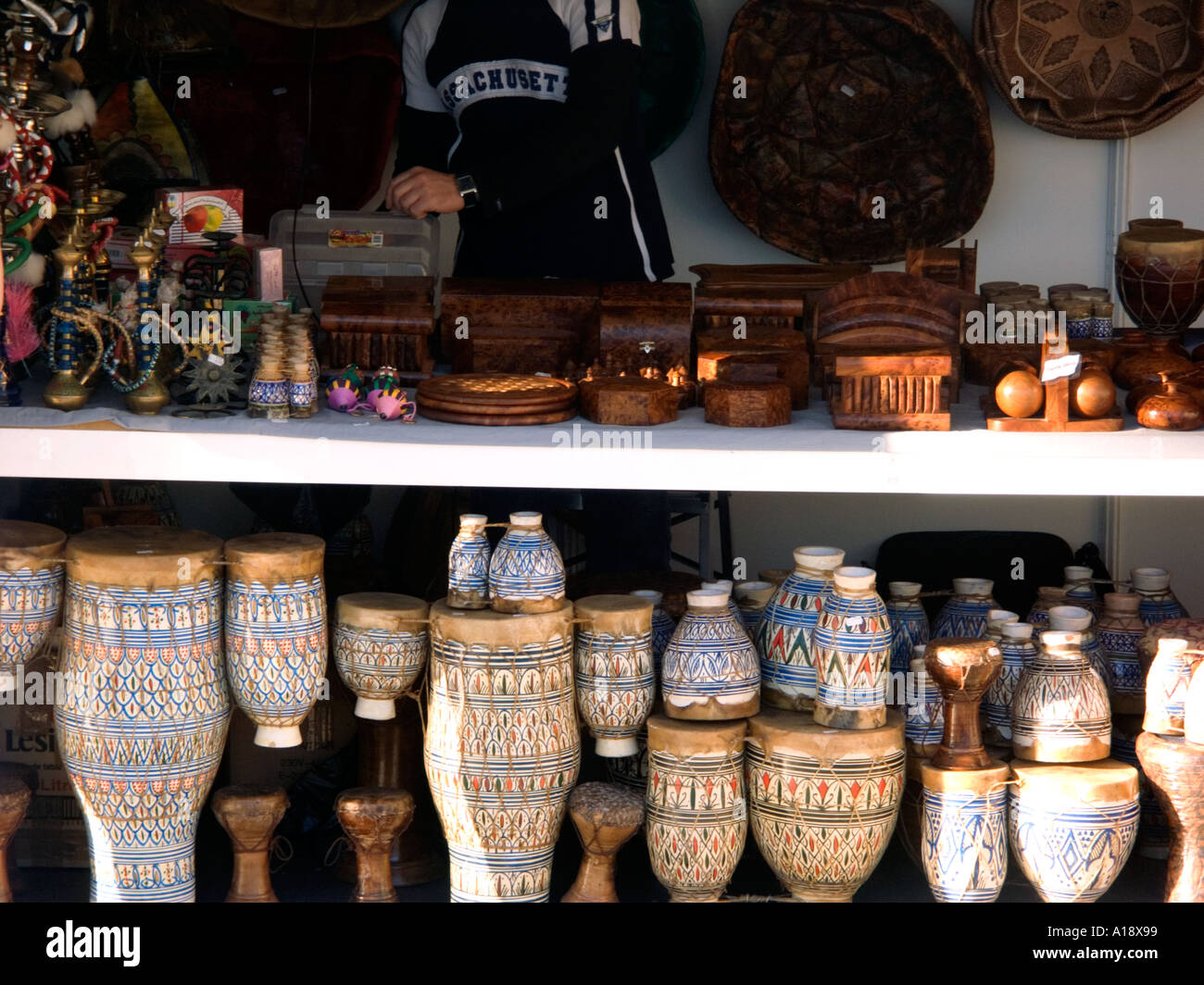 African Craft Items on sale Stock Photo - Alamy