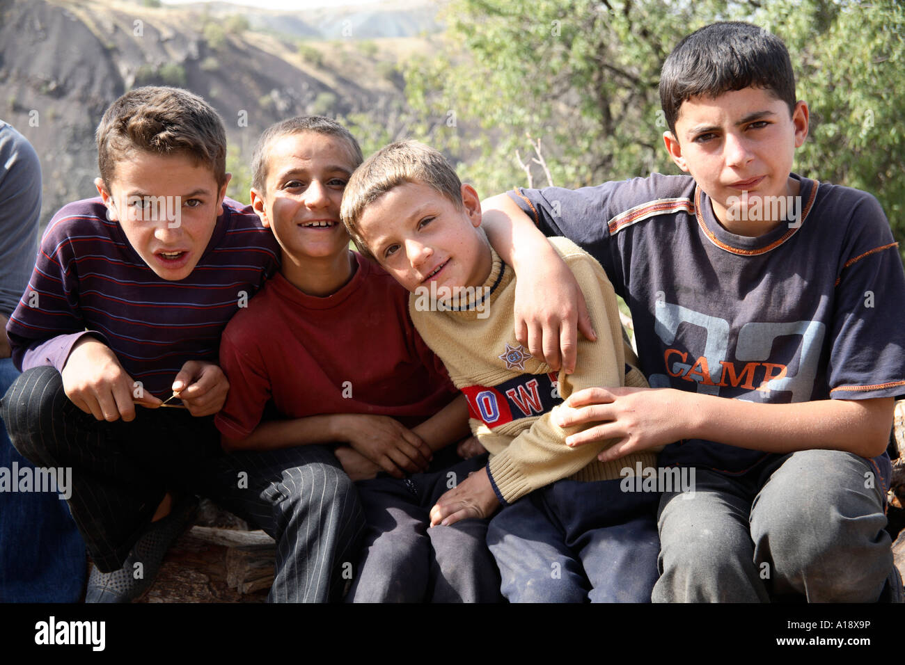 Youths in village hi-res stock photography and images - Alamy