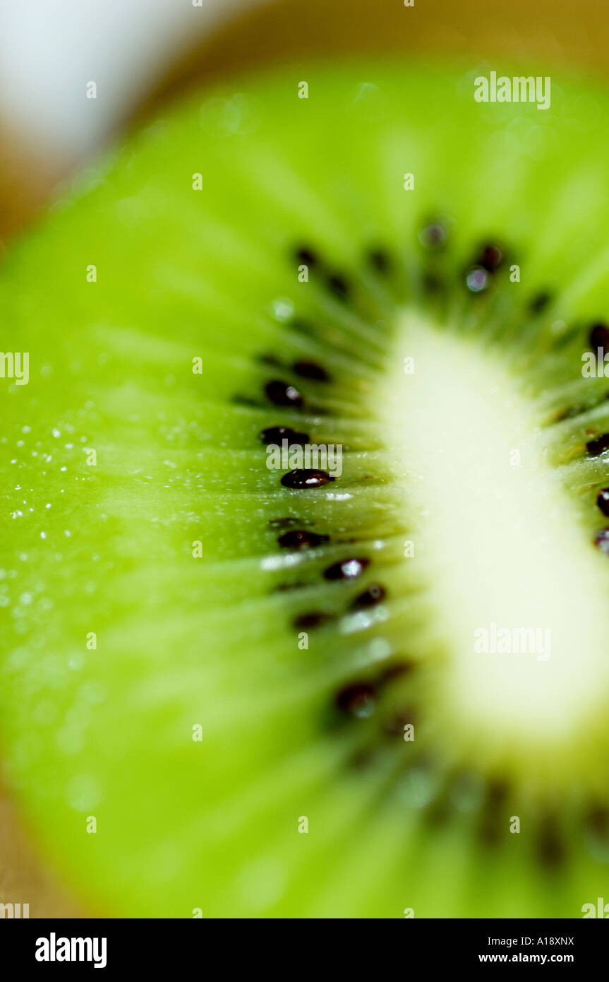 kiwi fruit segment actinidia chinensis Stock Photo - Alamy
