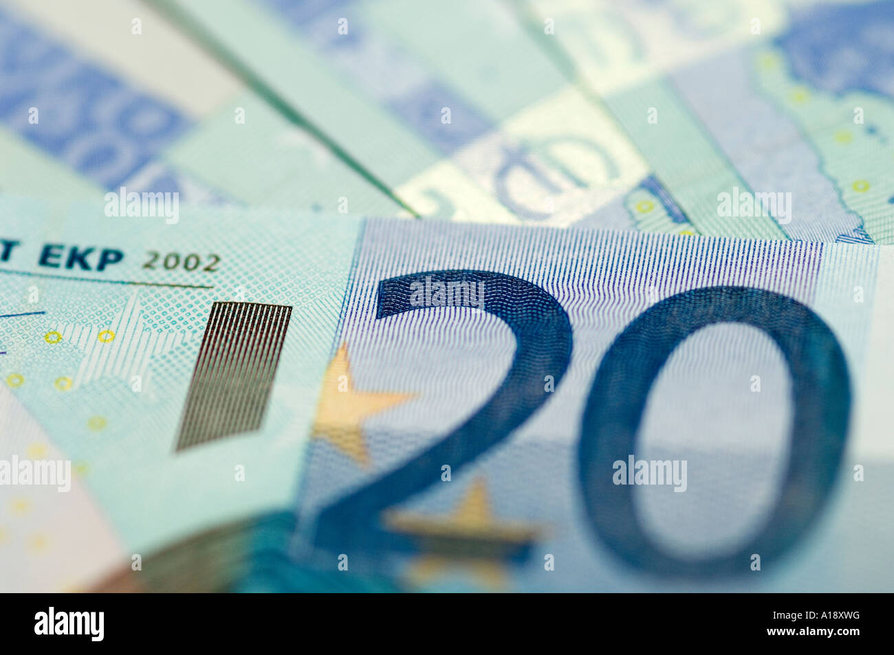 Twenty euro banknote europe currency money economy notes hi-res stock ...