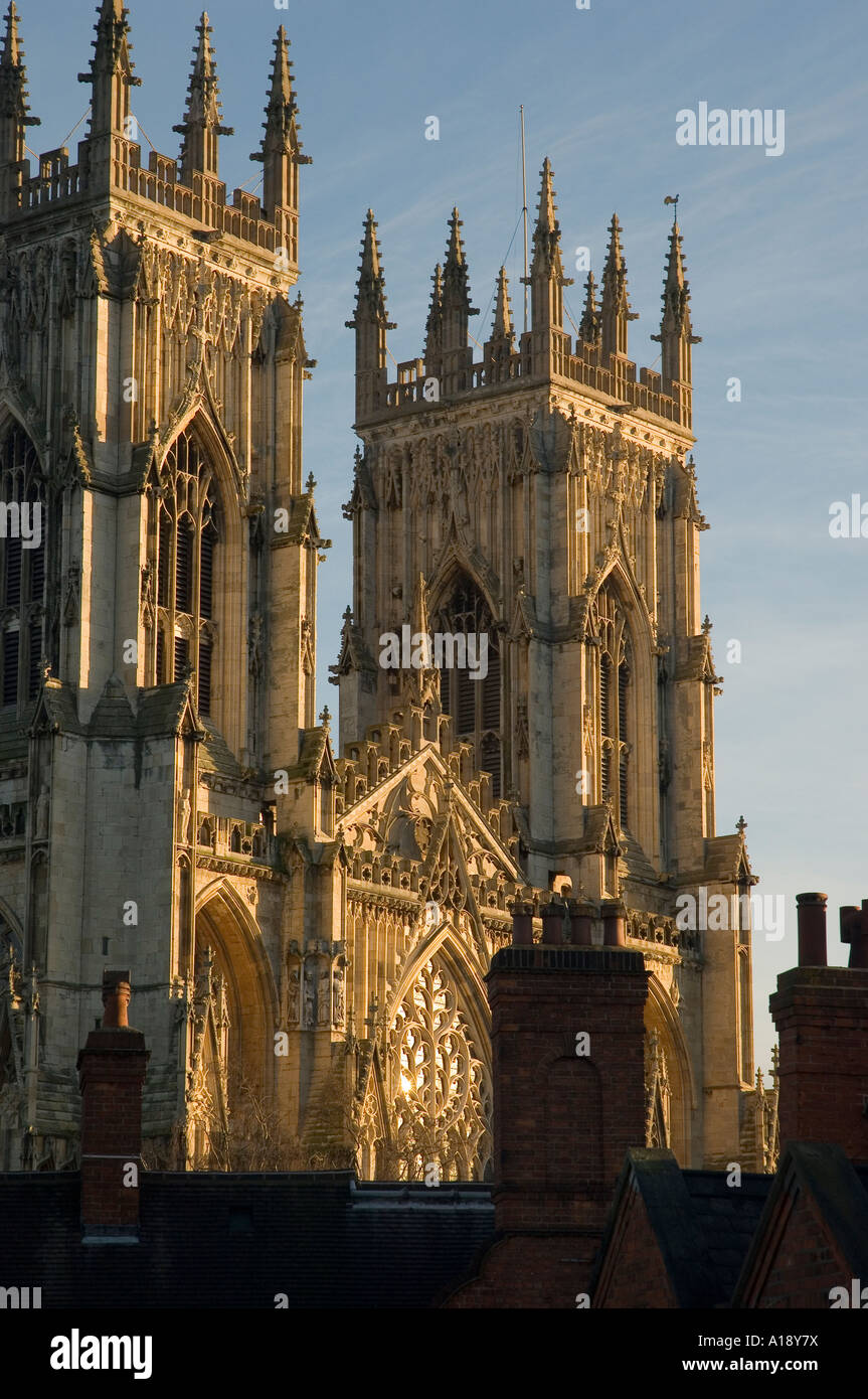 West Front Tower Towers York Minster York North Yorkshire England UK ...