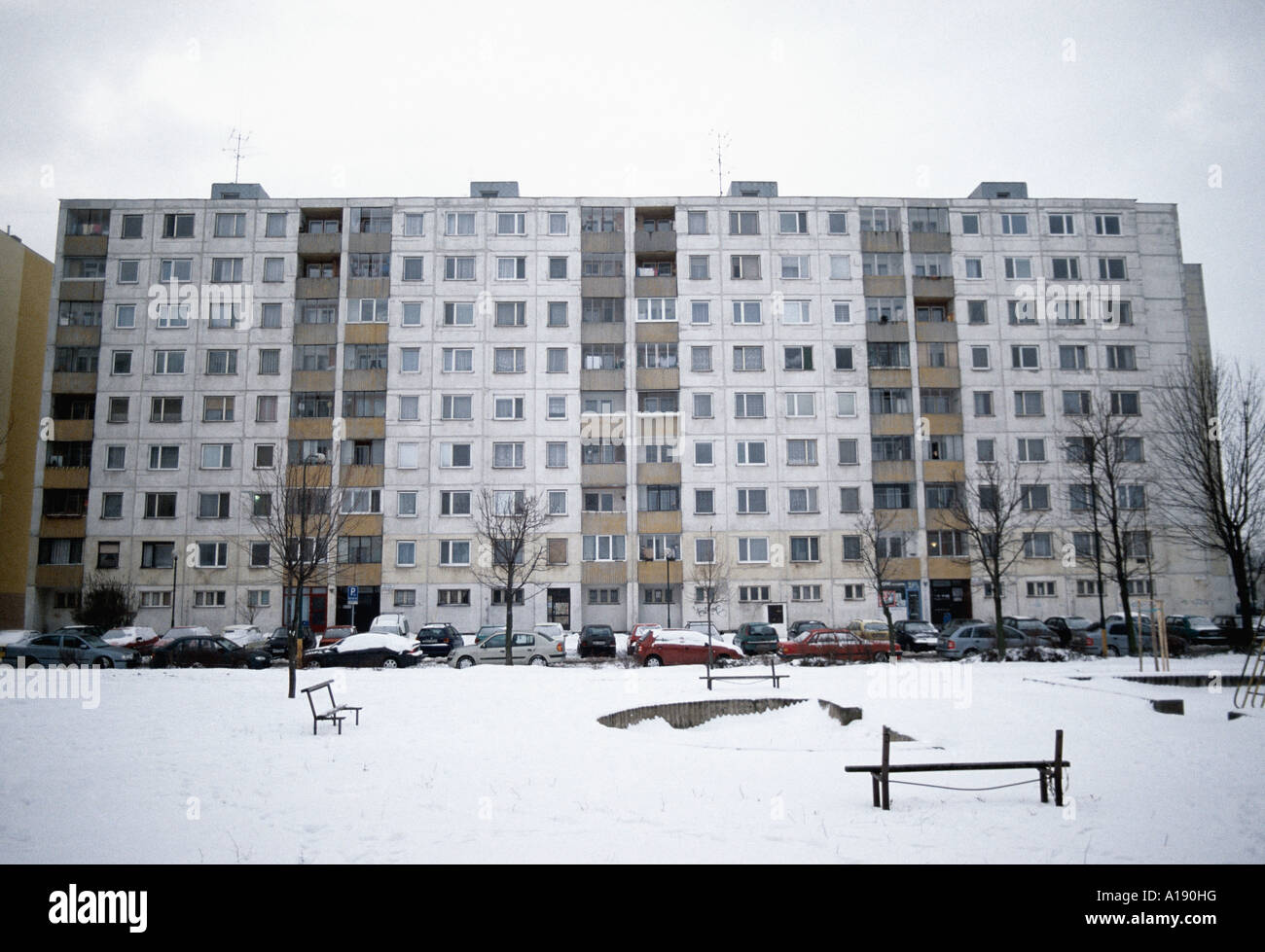 Slovakia Bratislava Petrzalka Housing Complex High Resolution Stock ...