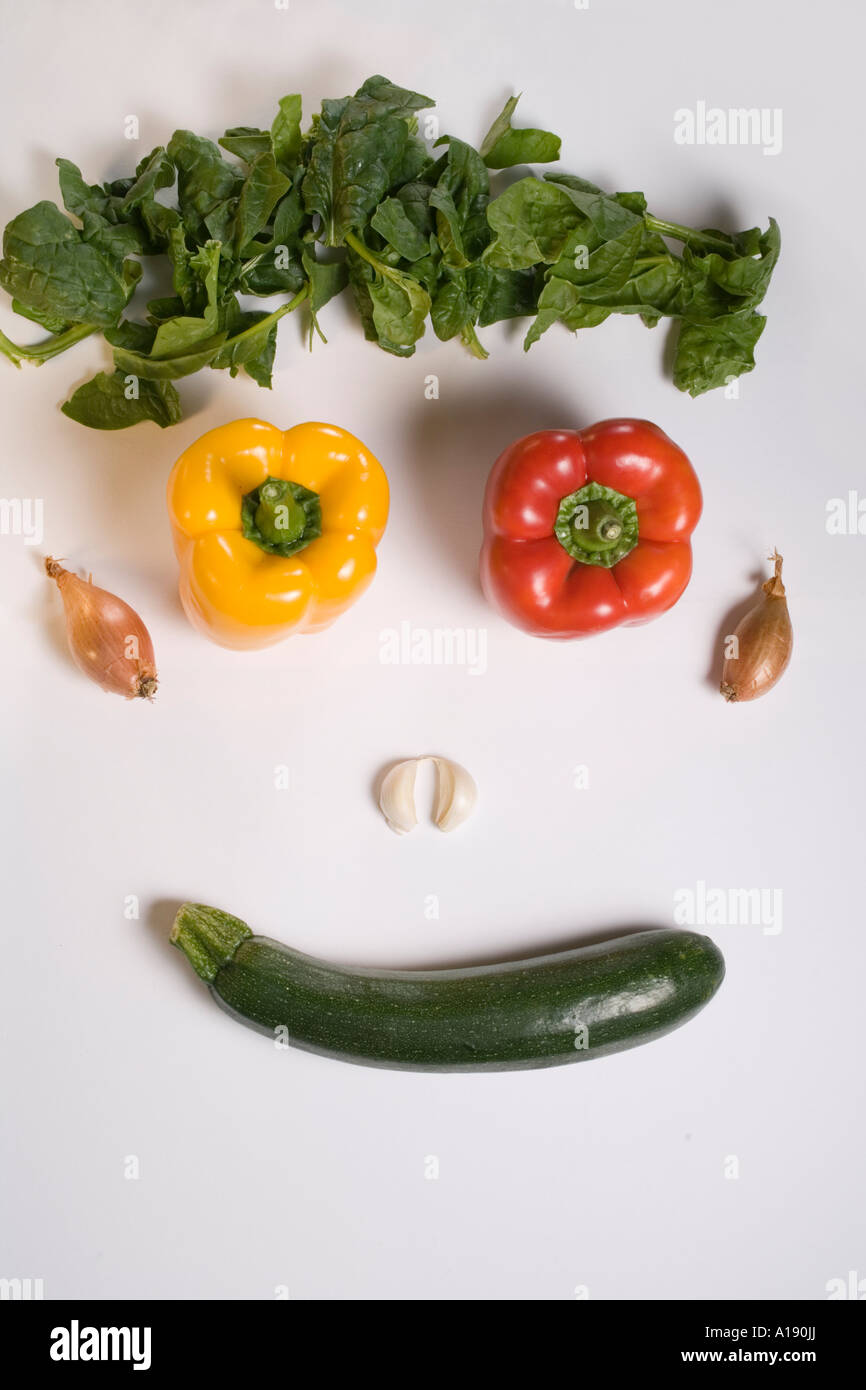Vegetables funny face Stock Photo - Alamy