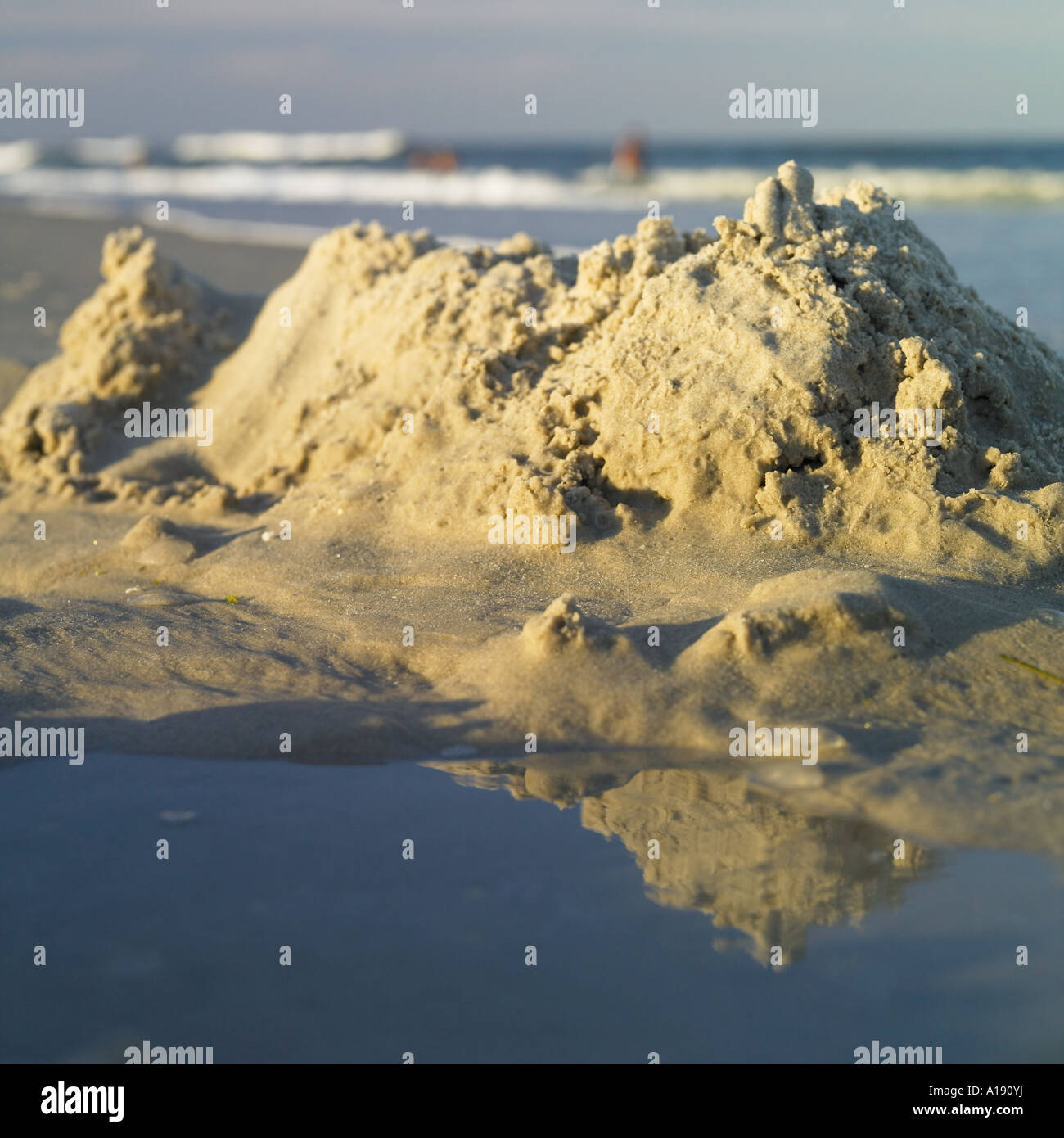Washed Away Sand Castle High Resolution Stock Photography and Images ...