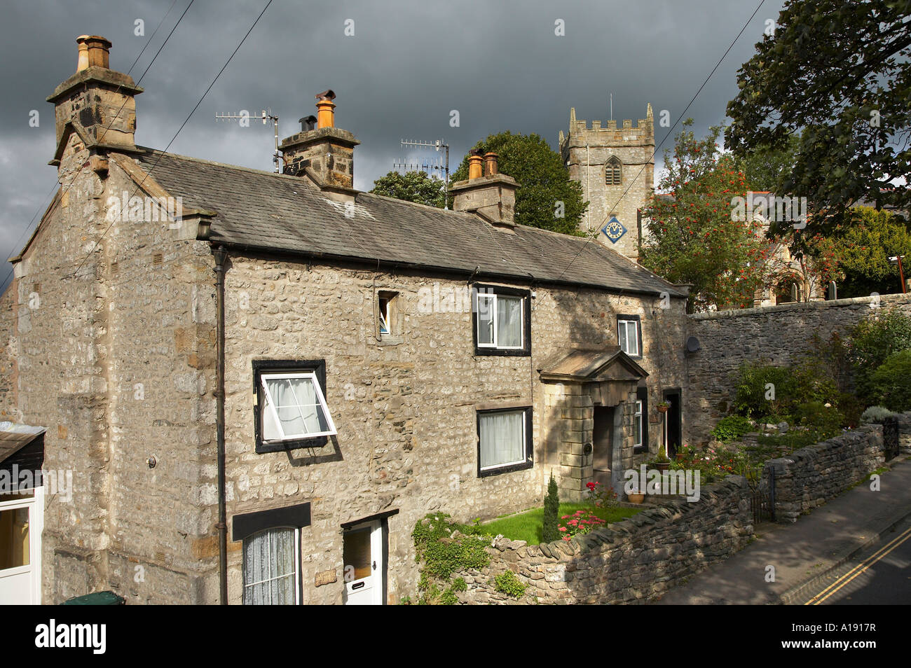 St Marys Parish Church at Ingleton a small town in the Yorkshire Dales ...