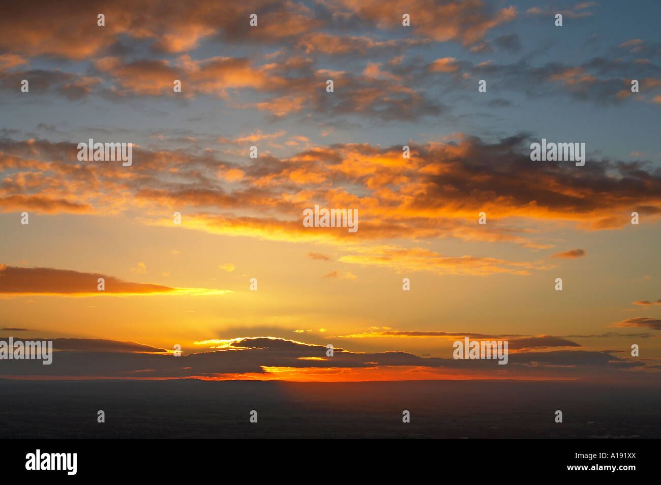 Sunset from Sutton Bank near Thirsk North Yorkshire Stock Photo - Alamy