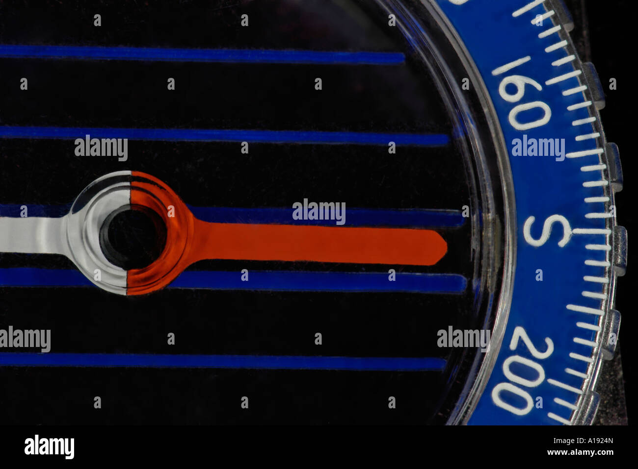 compass pointing South Stock Photo - Alamy