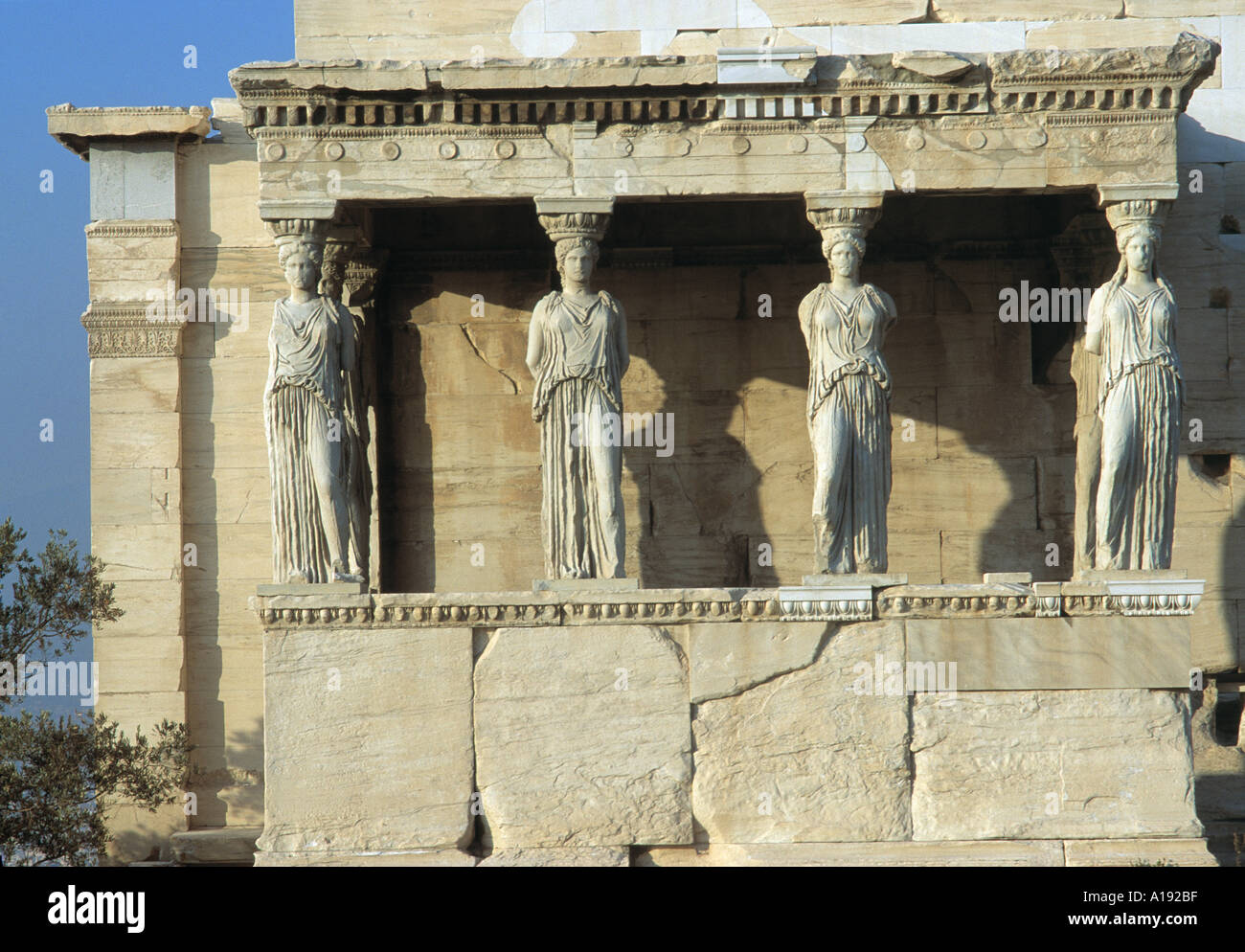 Caryatids Porch of the Caryatids Erechtheion Acropolis Athens Greece ...