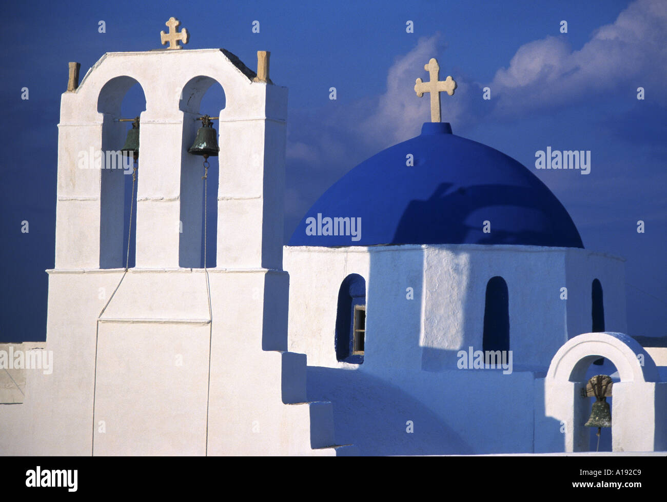 Dome of Church Naousa Paros Cyclades Islands Greece Stock Photo - Alamy