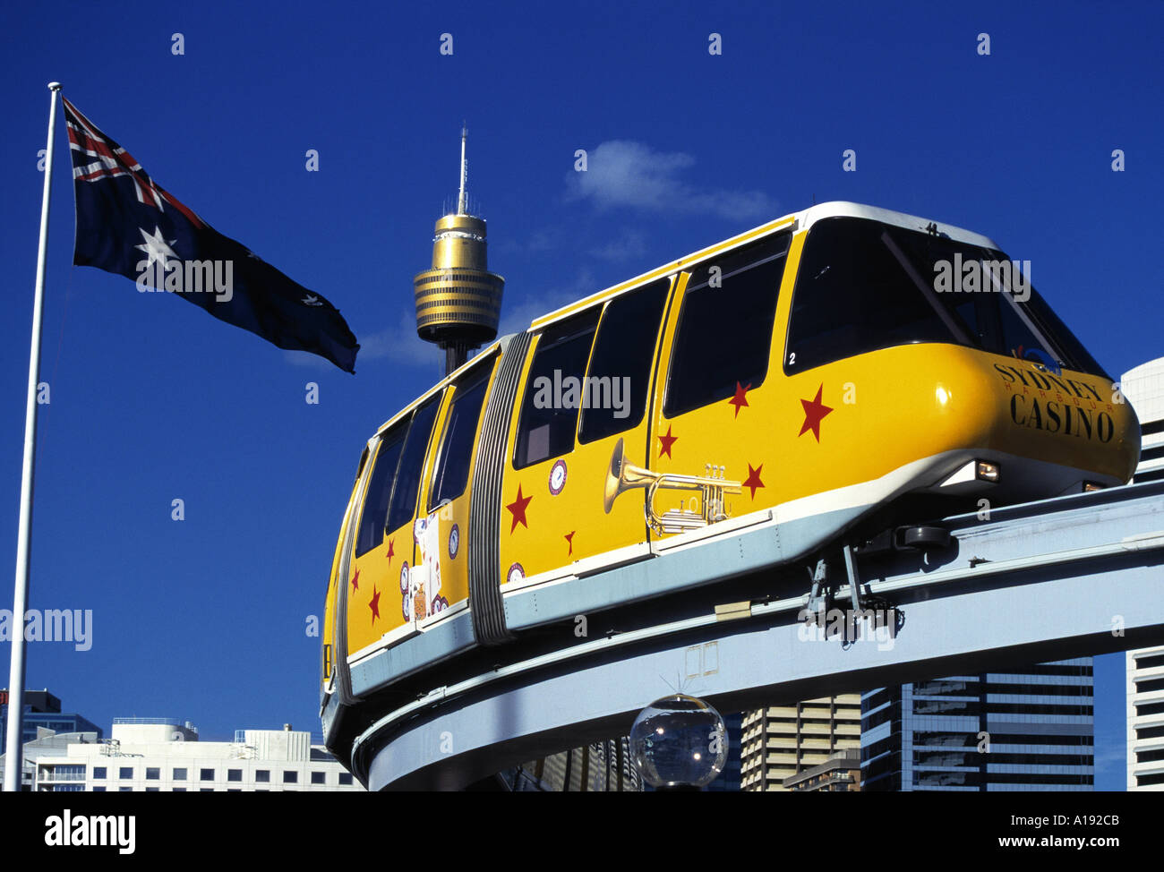 Monorail Darling Harbour Sydney Australia Stock Photo - Alamy