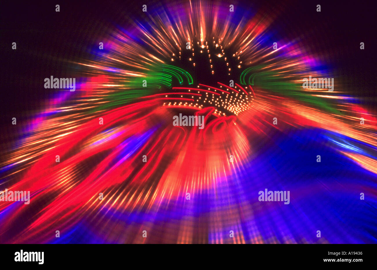 Abstract view of neon light patterns in Las Vegas Nevada Stock Photo ...