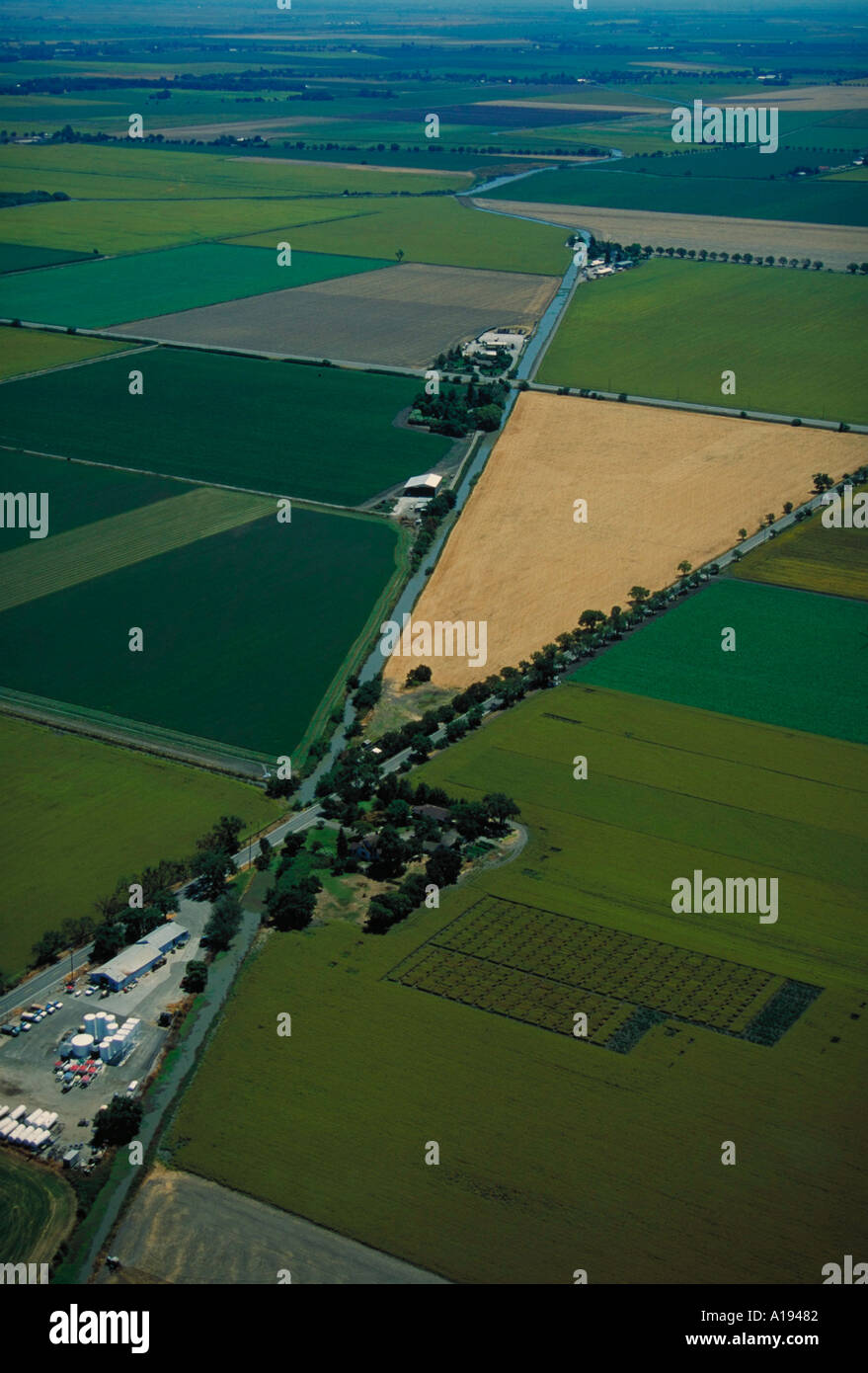 Farm lands aerial Stock Photo - Alamy