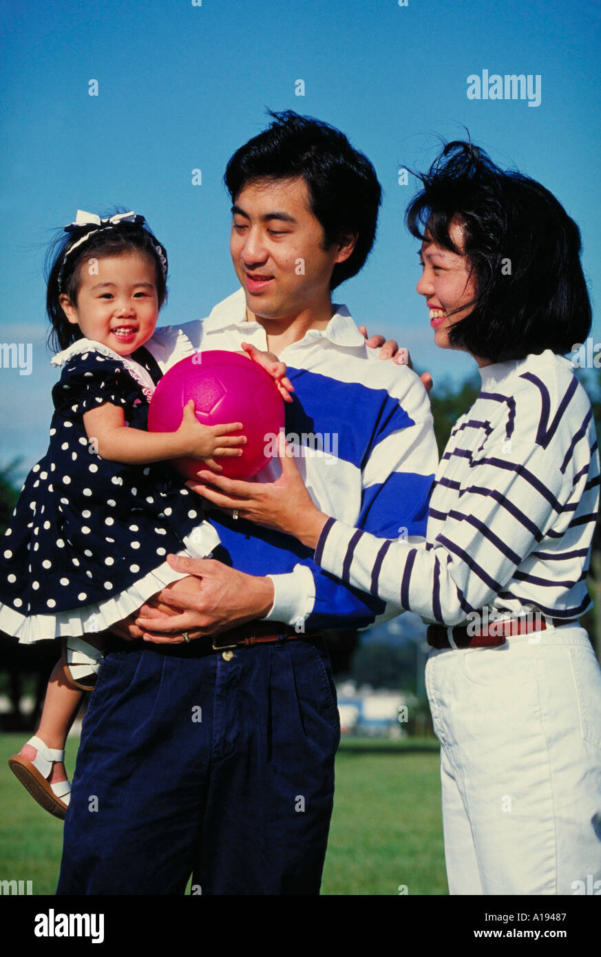 Asian family families parent parents child children hi-res stock ...