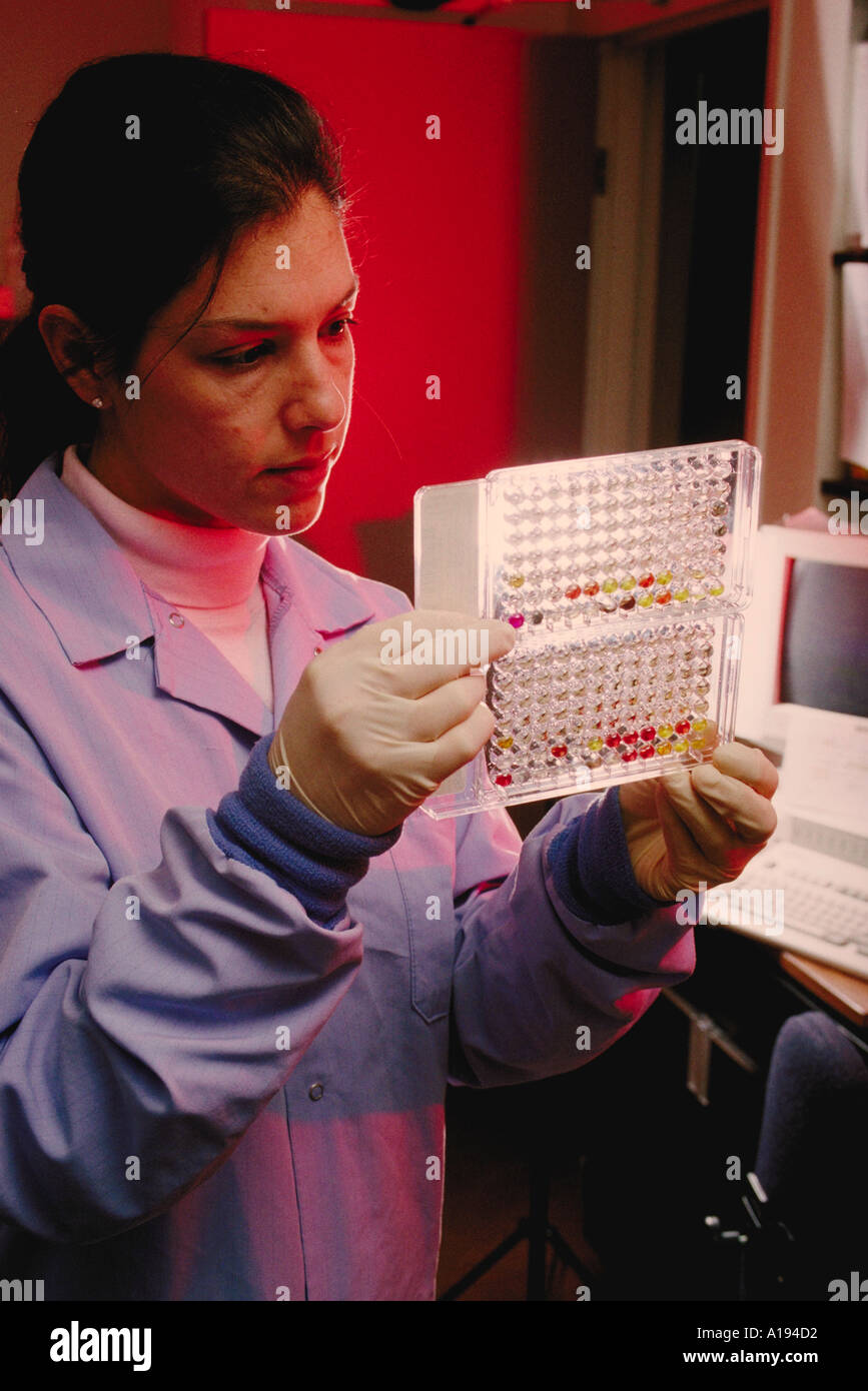micro panel blood test medical lab CA Stock Photo - Alamy