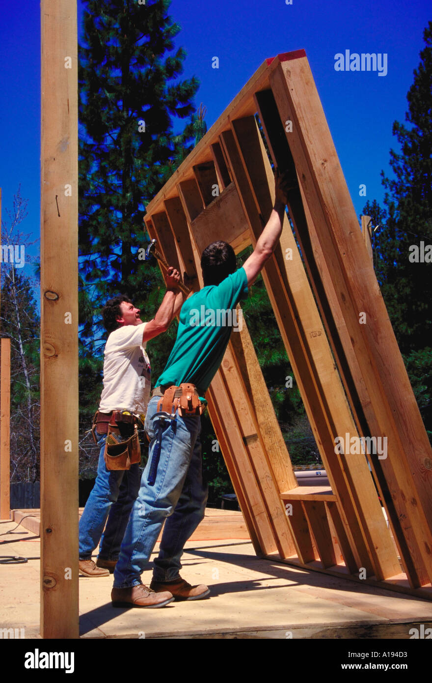 House building raising houses walls hi-res stock photography and images ...