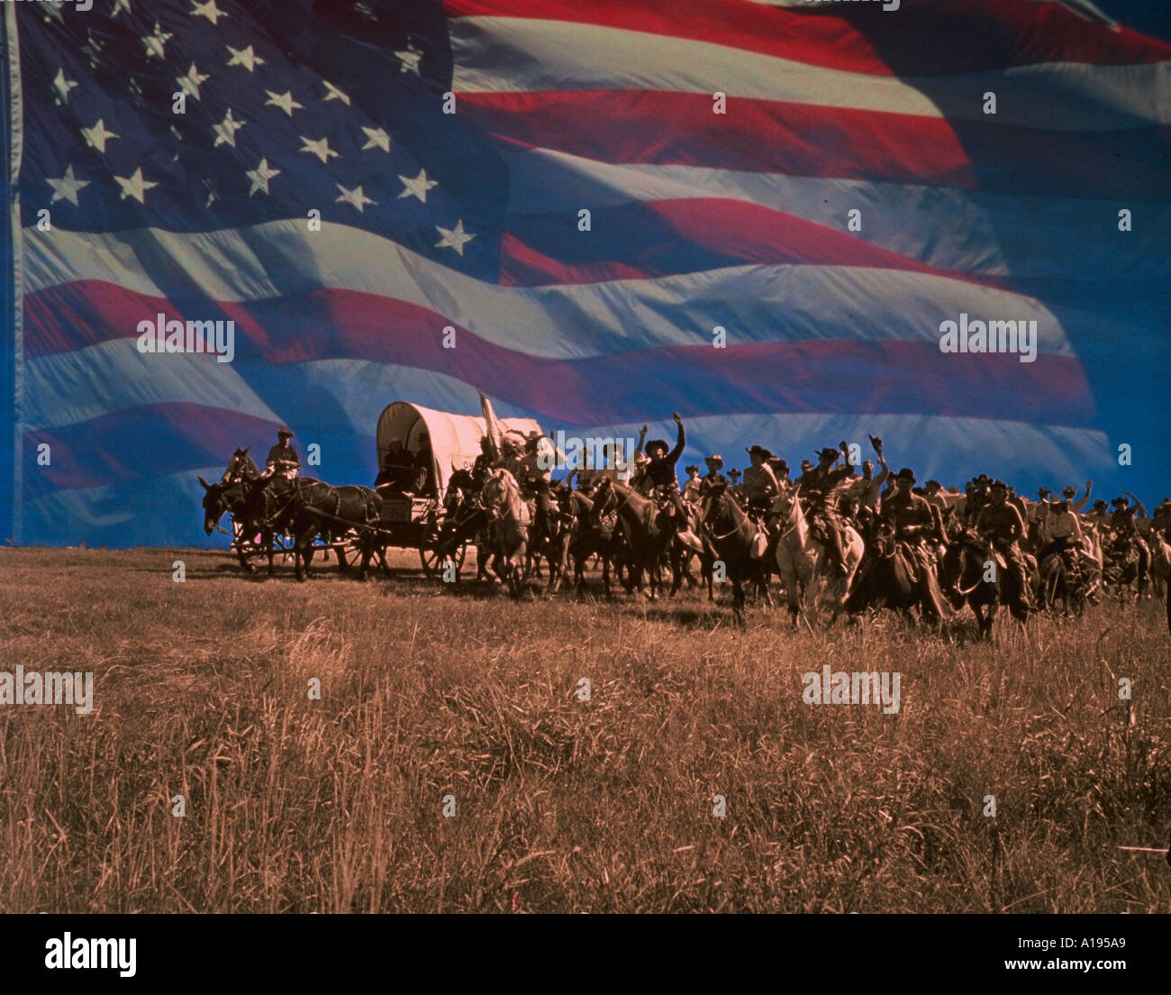 Old west scenery with horse and wagon hi-res stock photography and ...