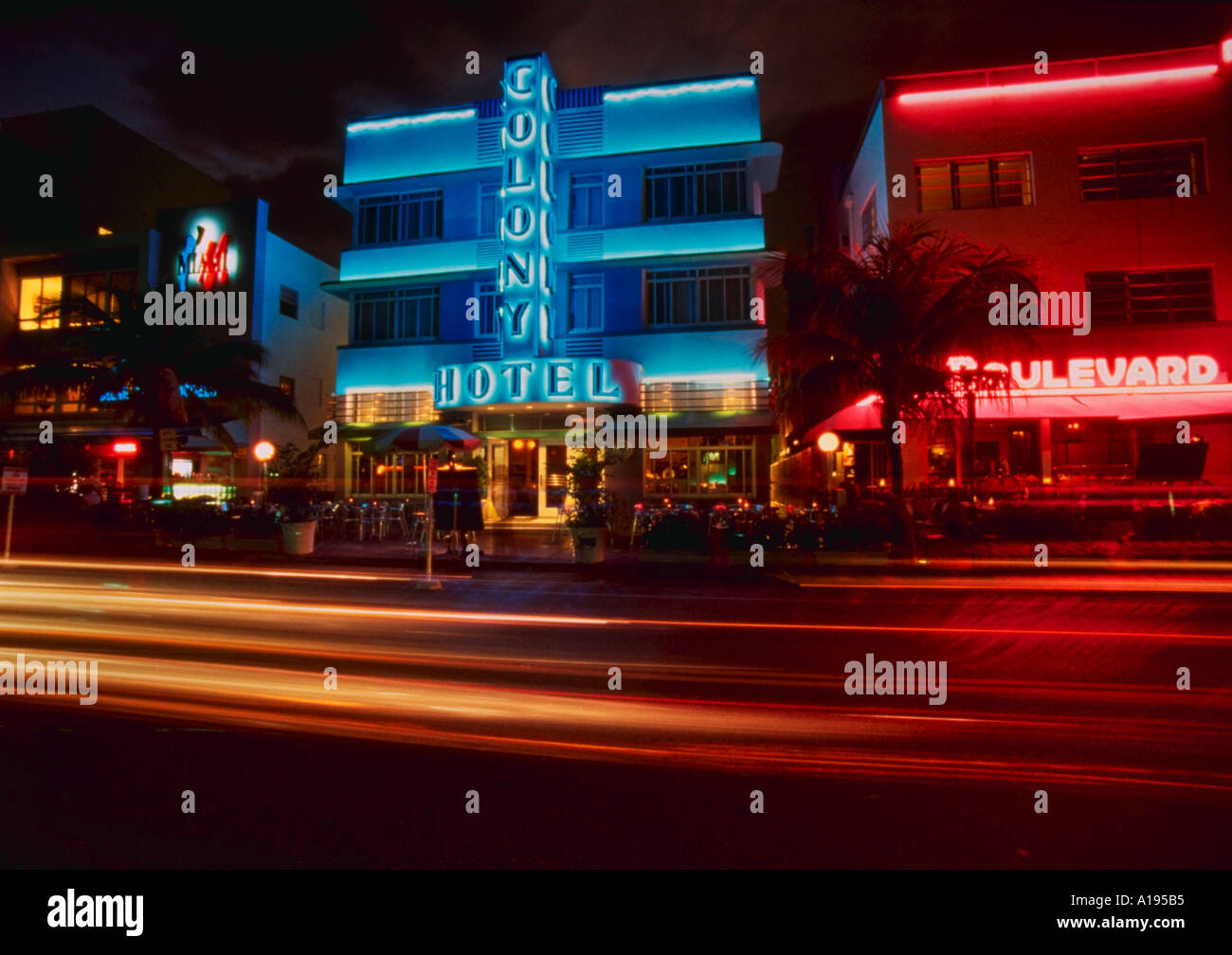 Art deco hotels Miami Beach Stock Photo - Alamy