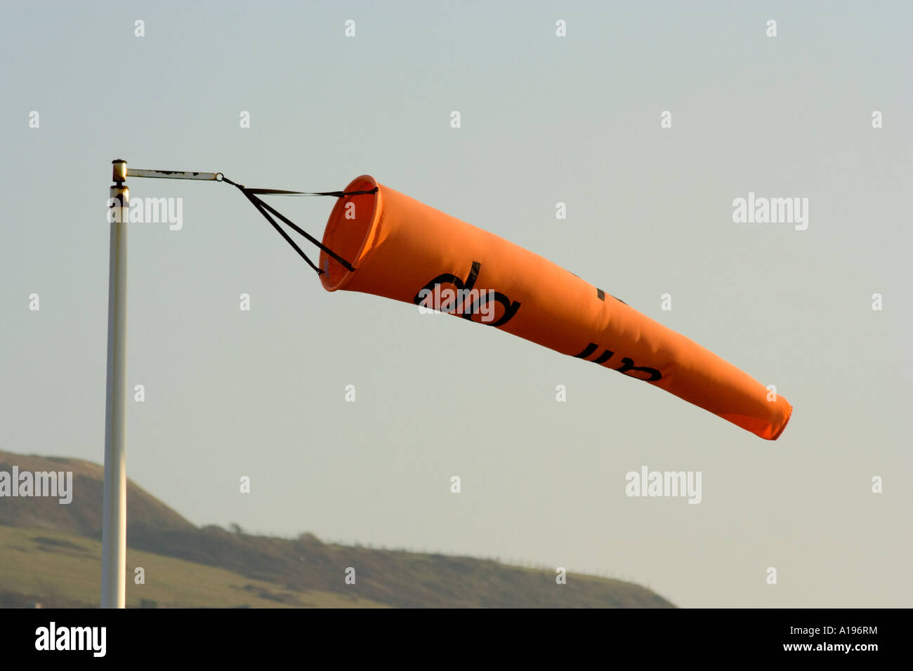 Wind-sock on Airfield, UK Stock Photo - Alamy