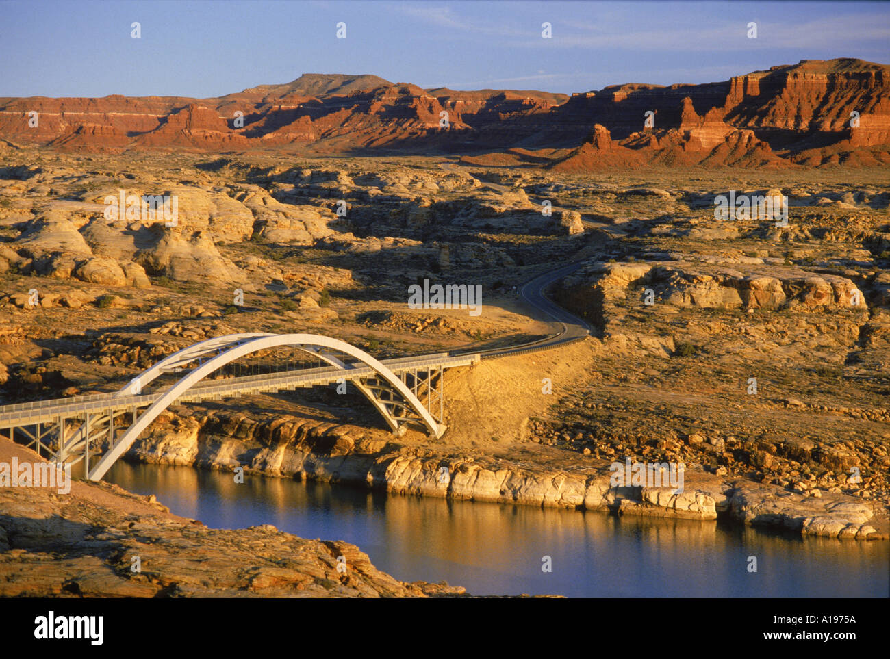 Hite Crossing Bridge where State Highway 95 crosses Colorado River as ...