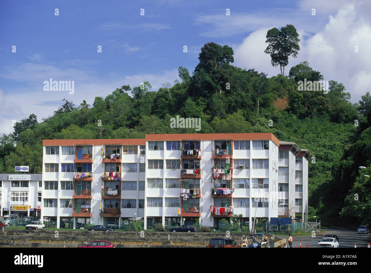 Apartment blocks in Bandar Seri Begawan capital of one of the world ...