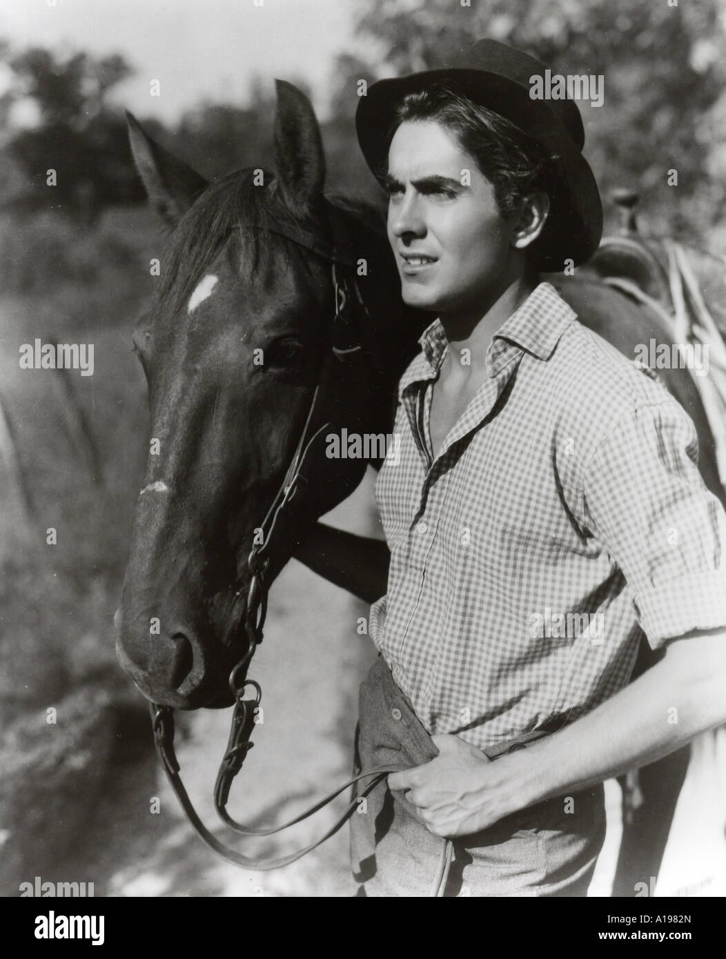 TYRONE POWER US film actor 1914 to 1959 Stock Photo - Alamy