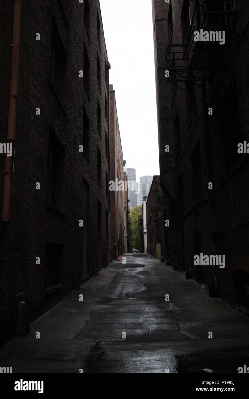 Alley in Seattle Stock Photo - Alamy