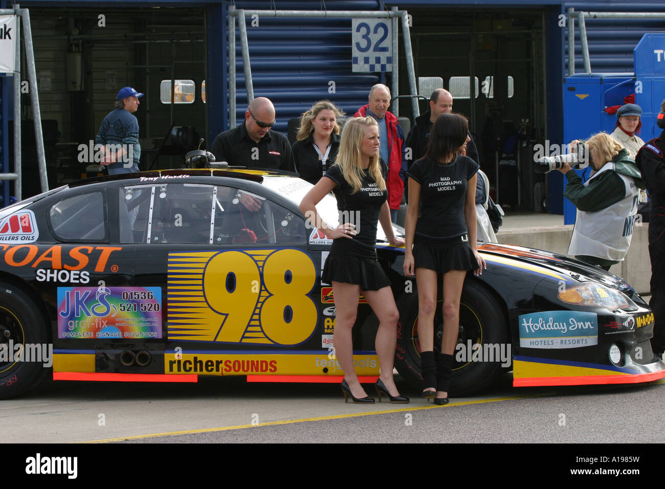 V8 Nascar stock cars in the pit lane Stock Photo - Alamy