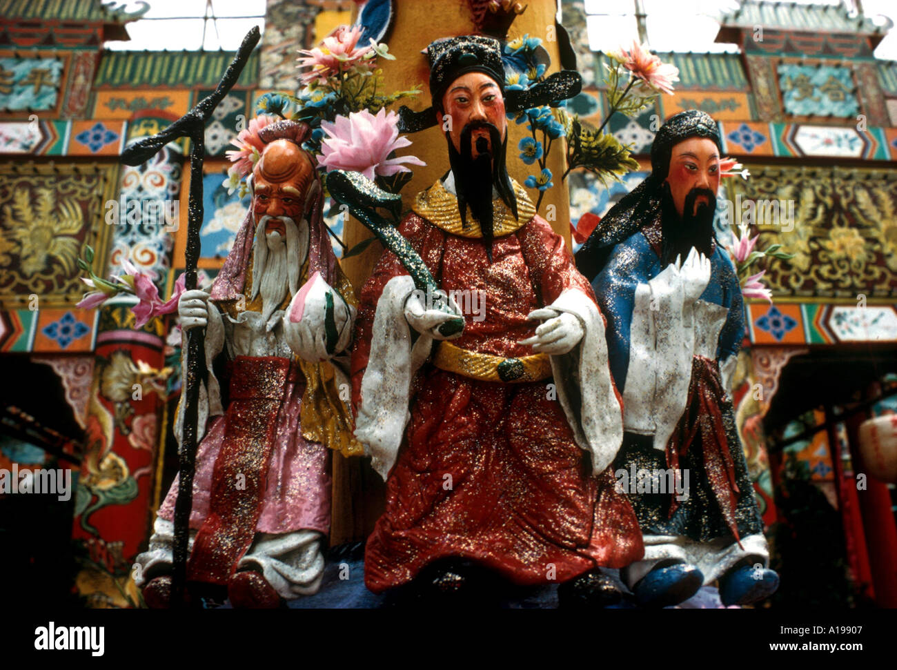 Traditional statues for the Festival of the Hungry Ghosts Hong Kong ...