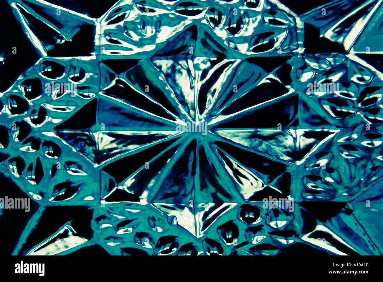 blue pattern glass Stock Photo - Alamy