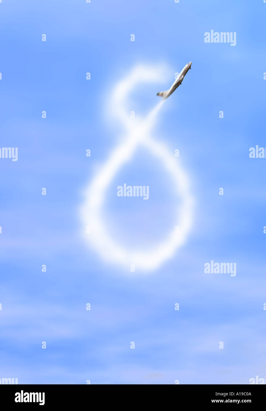 Plane Figure 8 Stock Photo - Alamy