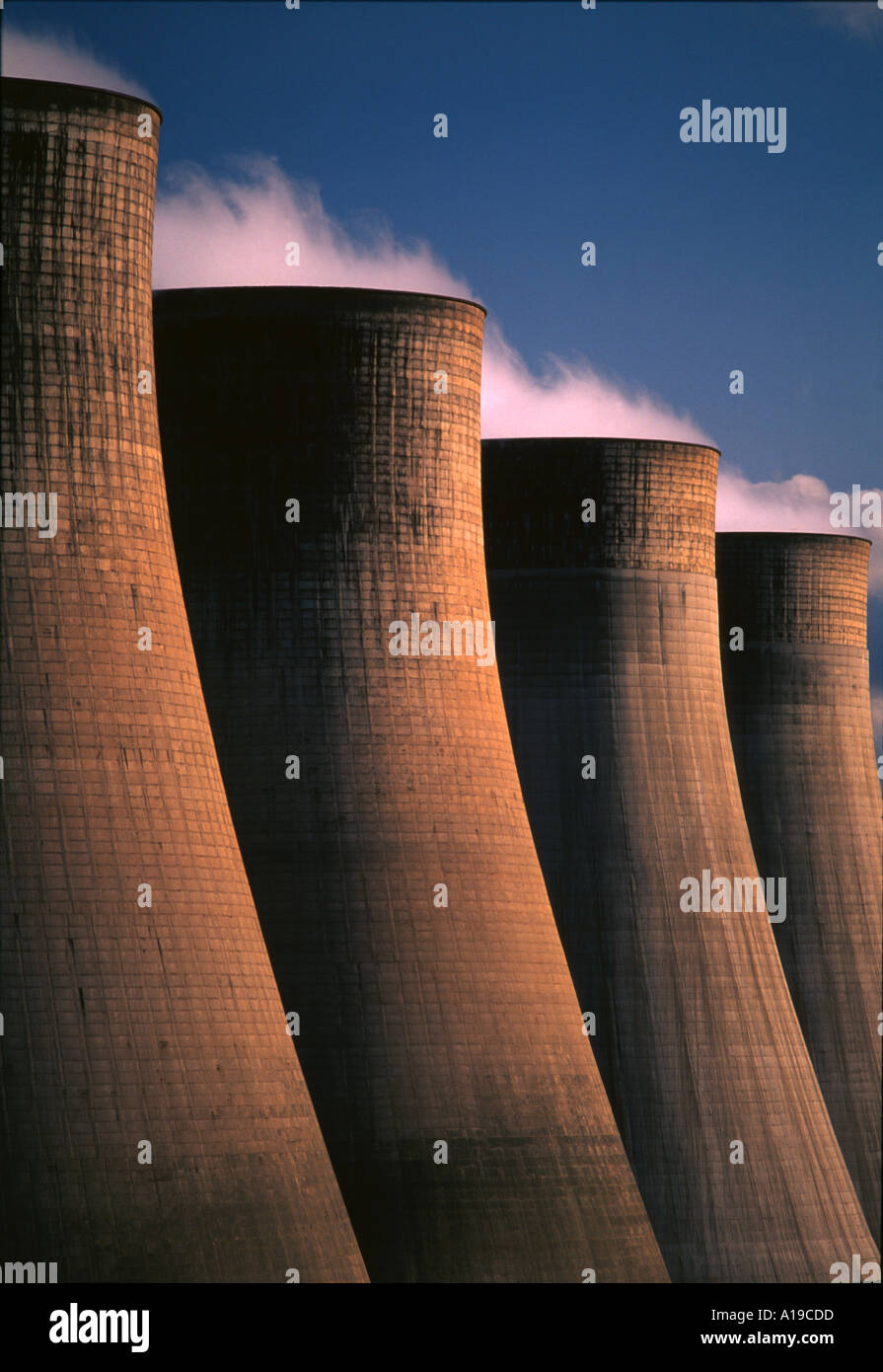 Coal fired power station Radcliffe on Soar Nottinghamshire England ...