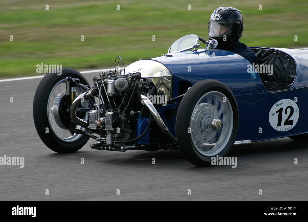 Morgan Super Aero in the Brooklands Trophy race at Goodwood Revival ...