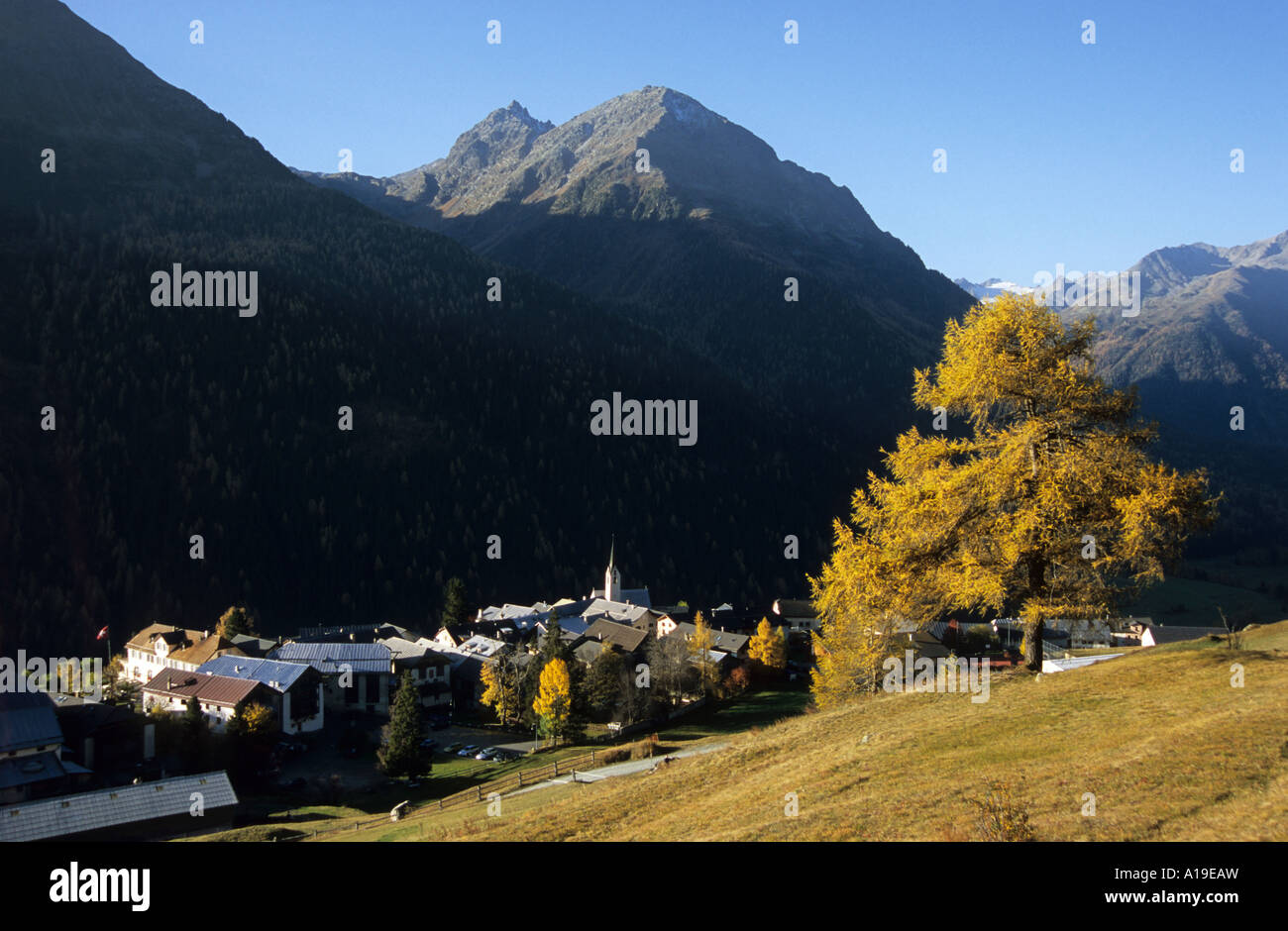 Village of Guarda, Switzerland Stock Photo - Alamy