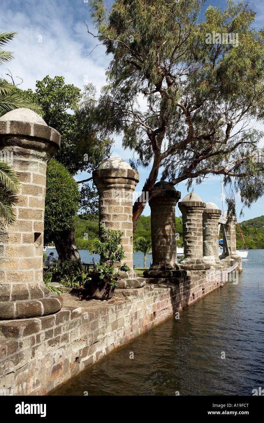 the boat house and sail loft pillars nelsons dockyard Antigua caribbean ...