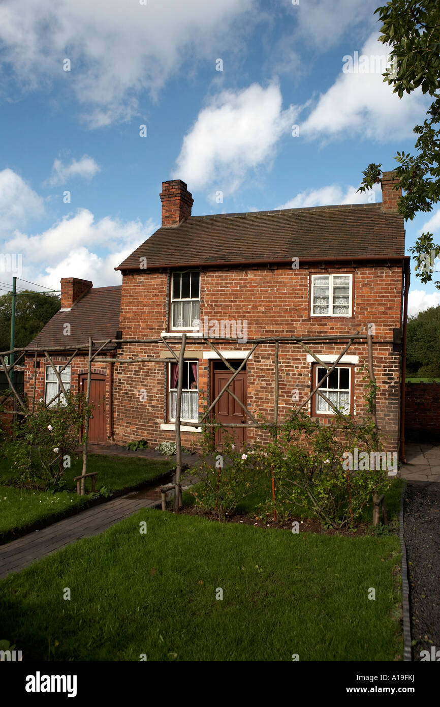 tilted cottage at the black country living museum, dudley west midlands ...