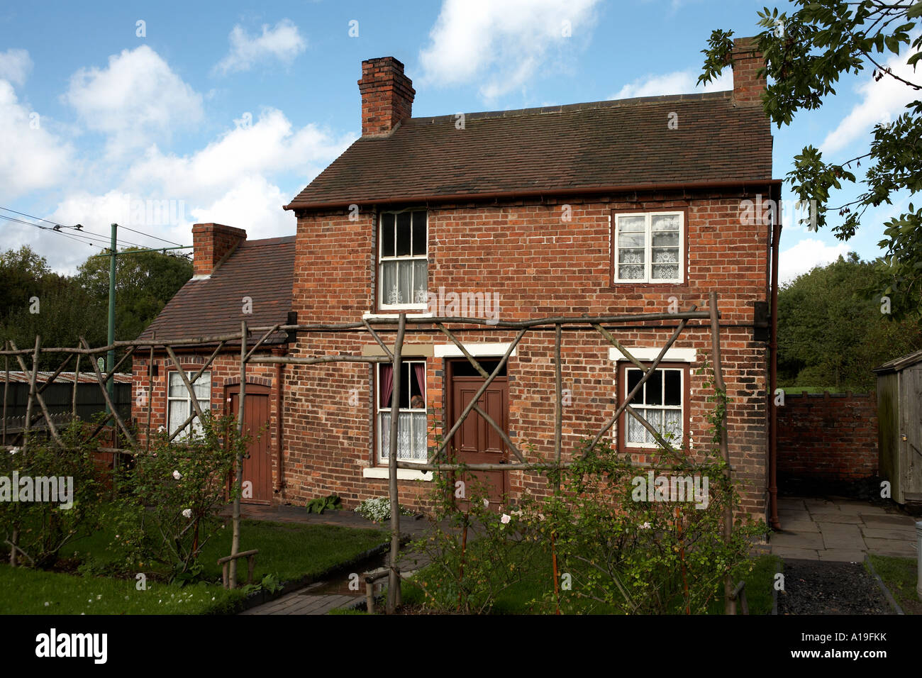 tilted cottage at the black country living museum, dudley west midlands ...