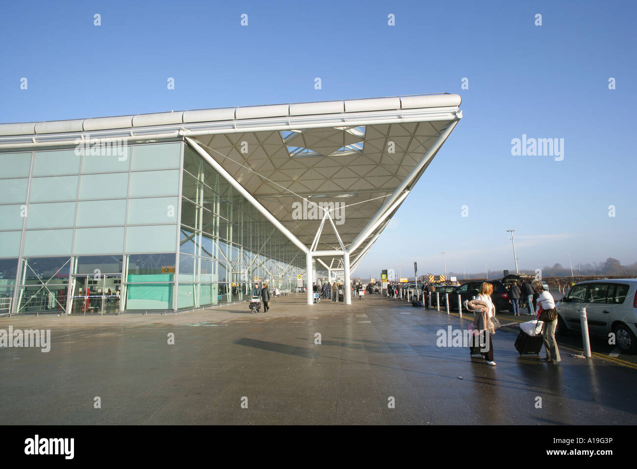 Stansted airport terminal building designed by Sir Norman Foster, Essex ...