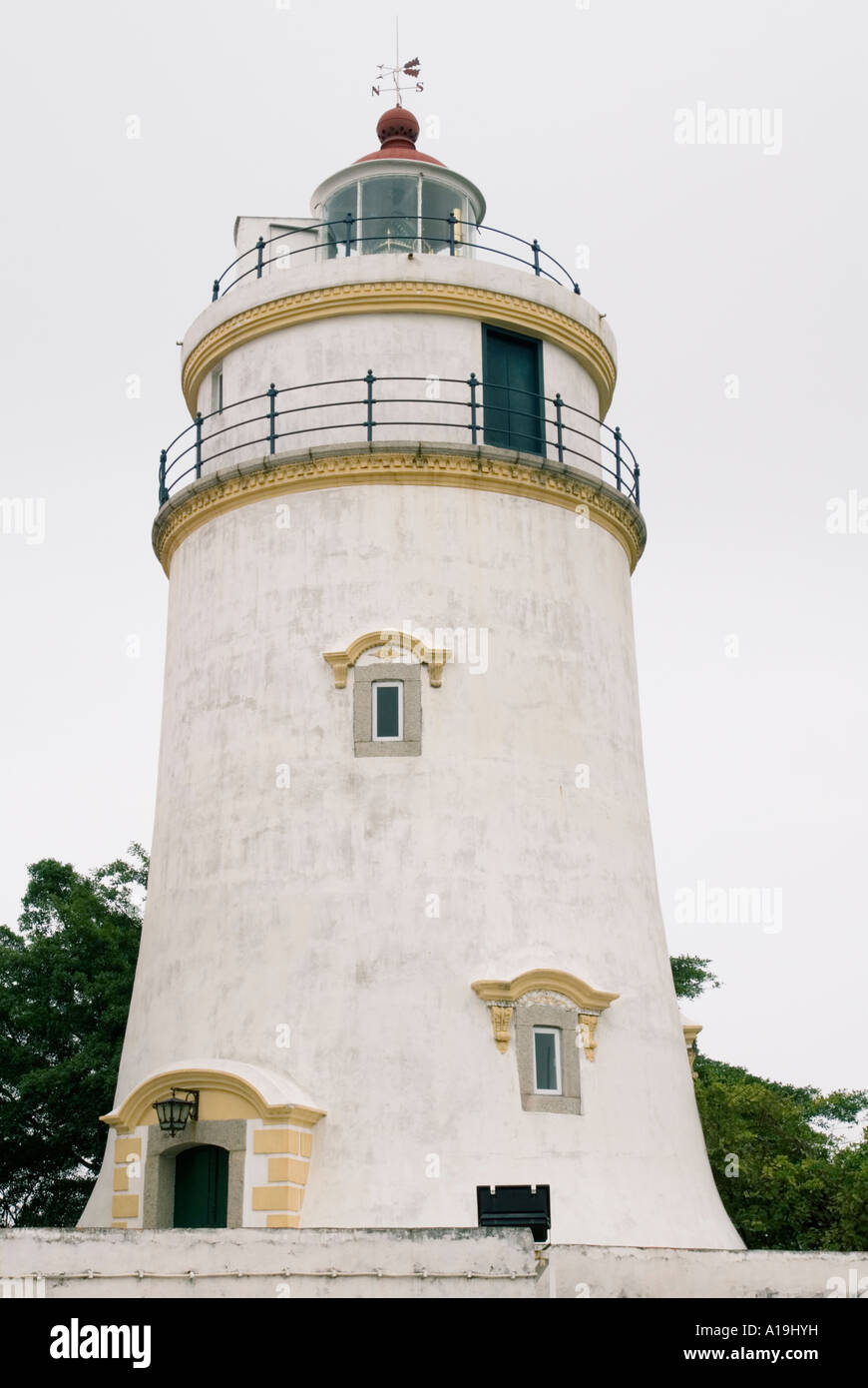 Macau Guia Fort Lighthouse China Stock Photo - Alamy